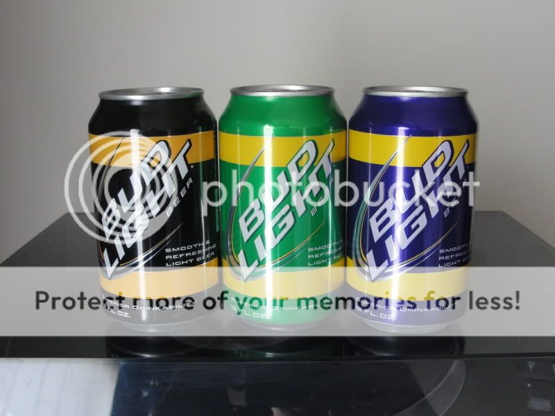Bud Light Team Color Cans