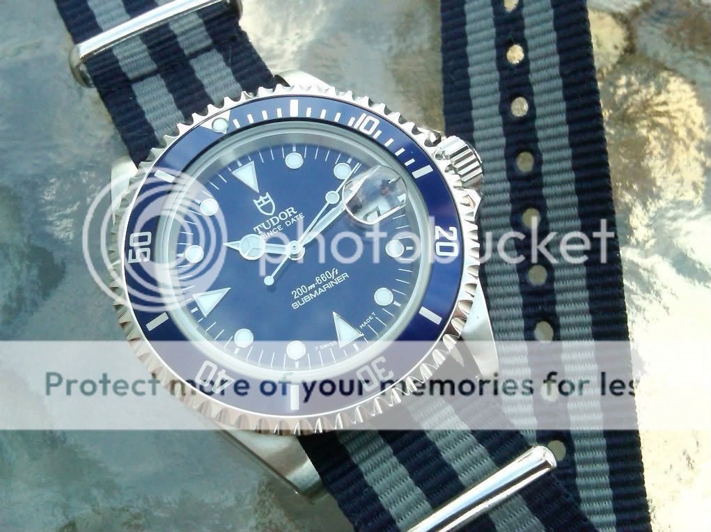 My New Blue Tudor Sub 79190 on Nato | WatchUSeek Watch Forums