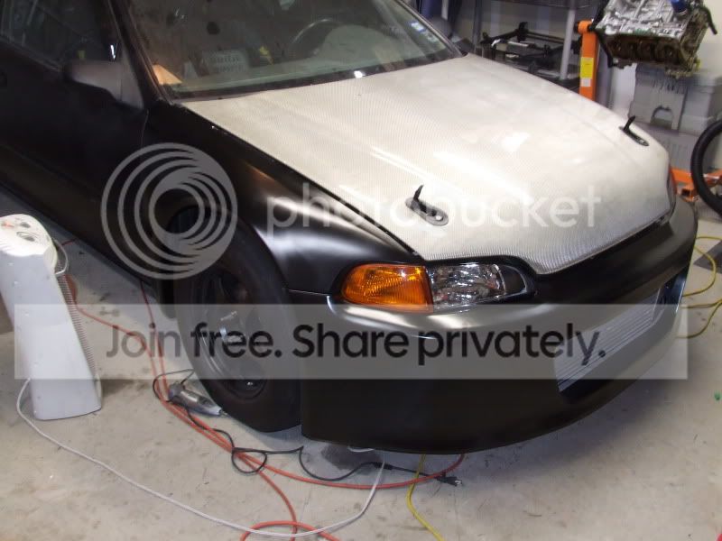 Exospeed 3 piece Fiberglass front for EG HATCH/COUPE | Honda / Acura ...